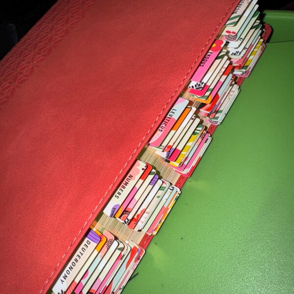 Abstract Floral Bible Tabs: Laminated Christian Index Tabs - Etsy