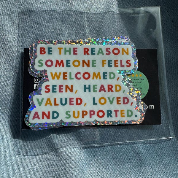 Be the Reason Sticker | Social Work | Be Kind Colorful Sticker ...