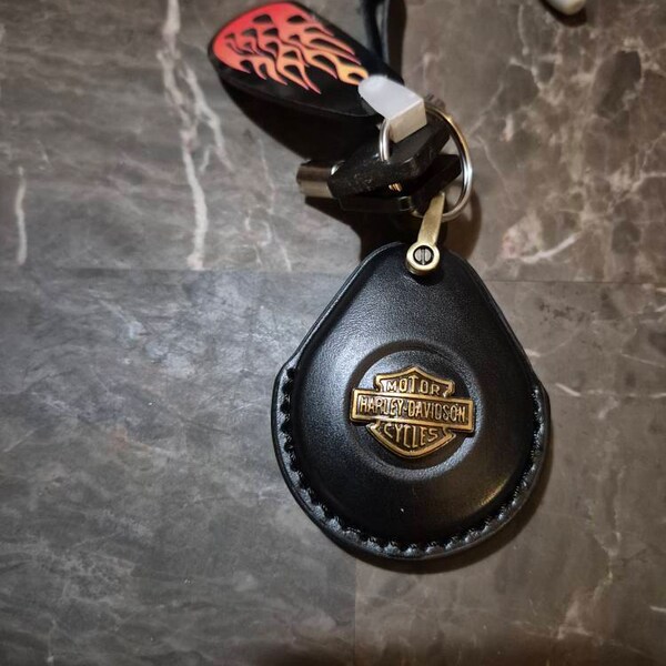 Harley-davidson Key Fob Leather Key Ring up to 2023 - Etsy