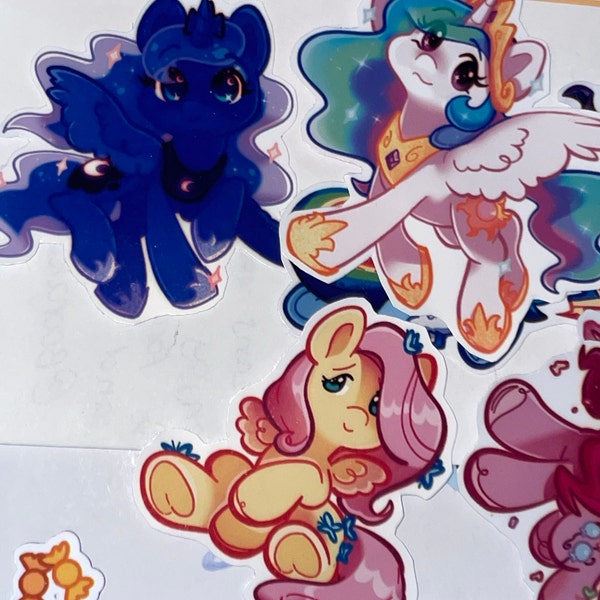 Princess Celestia and Luna, Day Breaker and Nightmare Moon Glossy Vinyl ...