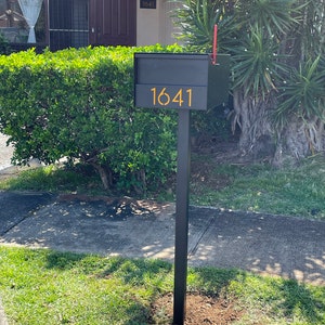 Pemberton Modern House Numbers Custom Number Sign, Metal House Numbers ...