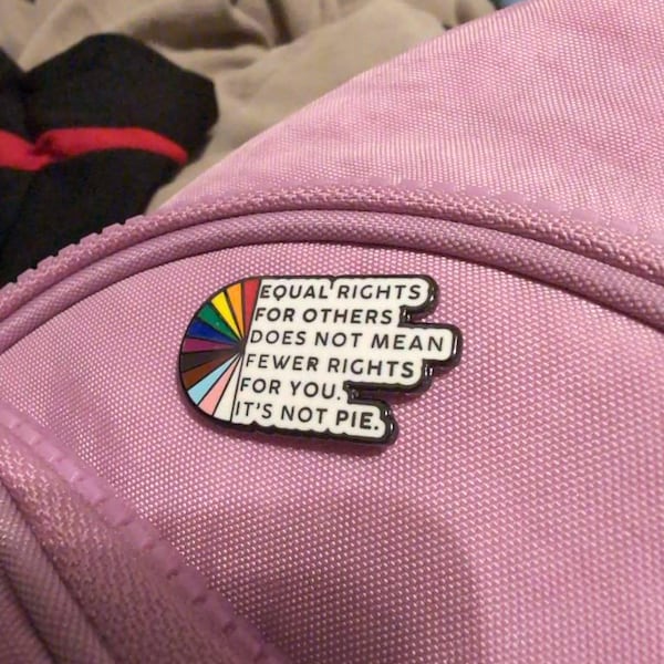 Equal Rights - LGBTQIA, BLM, Trans, Feminist, Pro Choice, Pin, Enamel ...