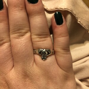 Sterling Silver Claddagh Ring Irish Promise Ring Love Ring - Etsy