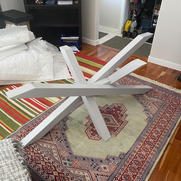 Modern, Industrial Style "crossed Steel Profiles" Dining Table Base for ...