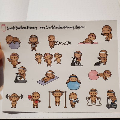 Monthly Personal or Half Letter SMC Birthday Sticker Kit - Etsy