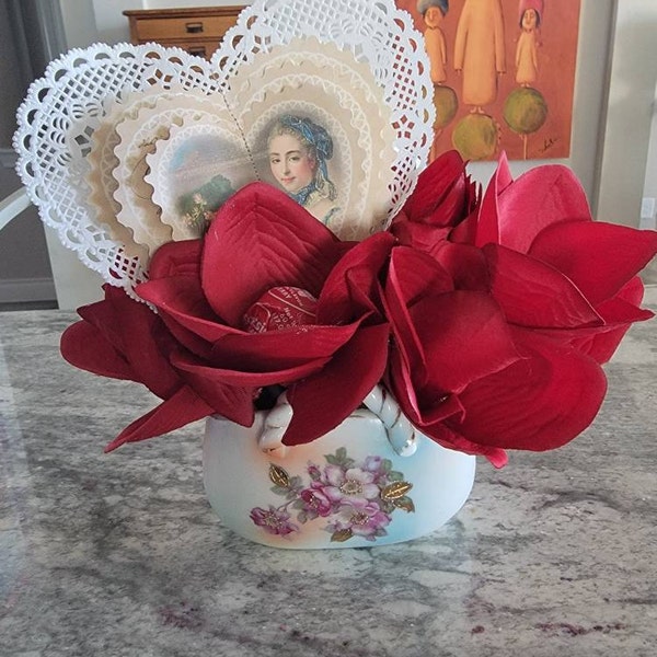 LOVE HEARTS, Vintage Love Hearts Printable, Valentines Pop Up ...