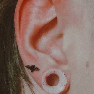 Blood Splatter Alien Skinz Red White Silicone Halloween True Crime Ear ...