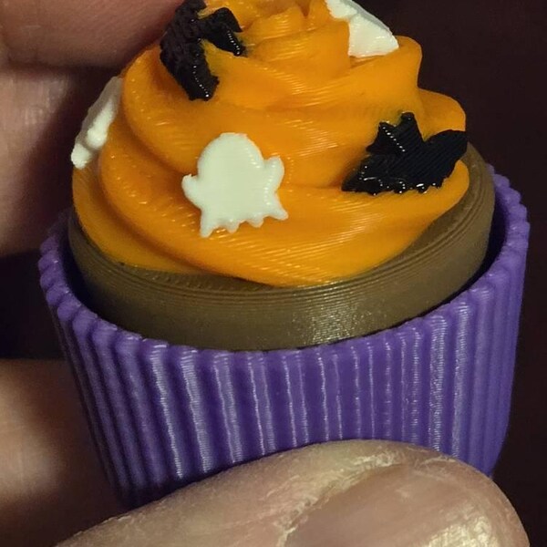 3D Printed Halloween Cupcake Clickers • Fidget Toy • Witch Hat Cupcake ...