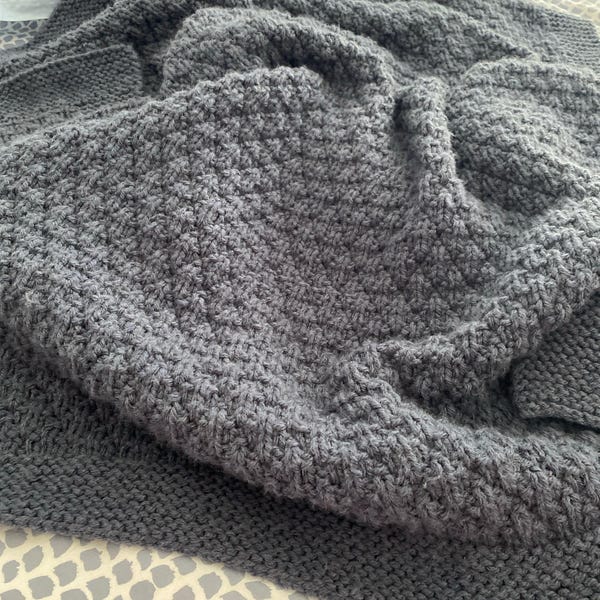 Billowy Knit Throw Quilted Look Blanket Pattern, Pretty Blanket Pattern ...