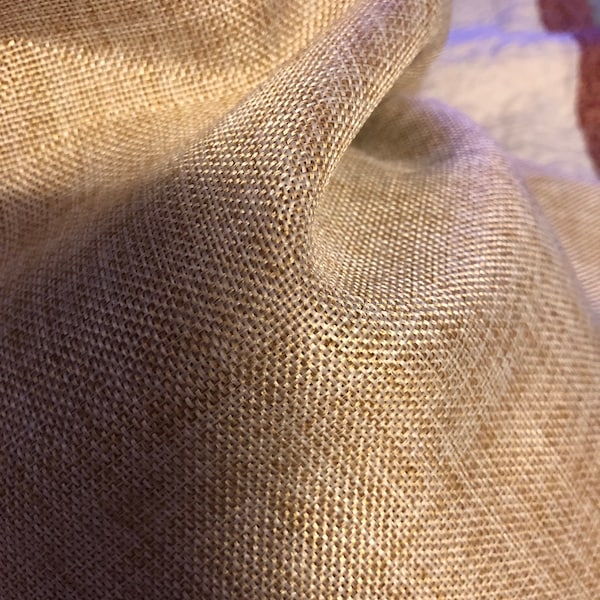 Faux Natural Burlap Fabric | Sold by the Yard 58"/60" Width - Etsy