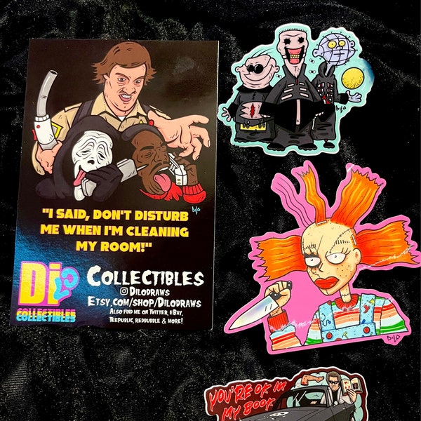Ed Raisers Sticker Hellraiser Stickers Cartoon Horror Mashup Nostalgia ...