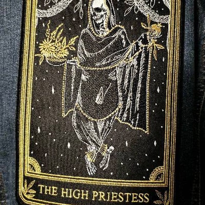 Large Embroidered Back Patch the Lovers - Etsy