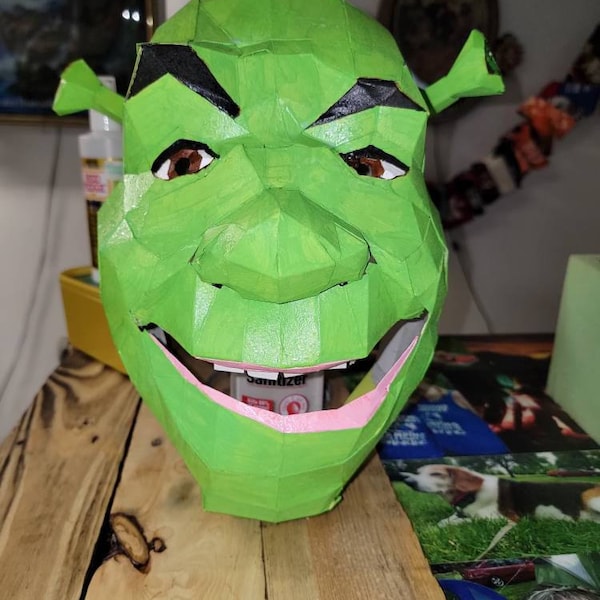 SHREK MASK Diy - Etsy