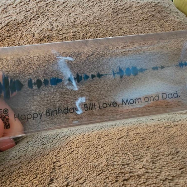 Artblox Soundwave Art With Scannable Qr Code Any Video Voice Recording ...