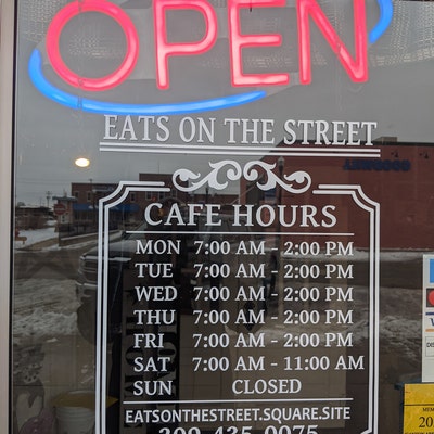 Store Hours Decal, Customized With Your Business Hours Custom ...