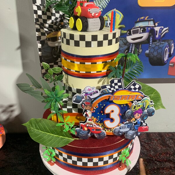 Monster Machines Cake Topper | Blaze Cake Topper - Etsy