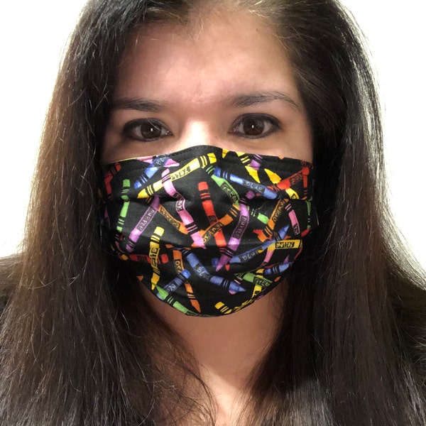 ADJUSTABLE Teacher School Face Mask Men, Women, Teen, Child Sizes - Etsy