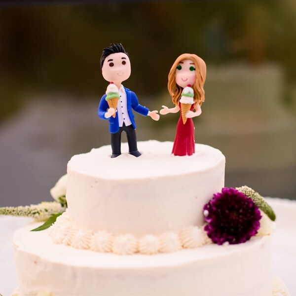 Chibi Wedding Cake Topper Anime Couple Bride and Groom Cake Topper ...