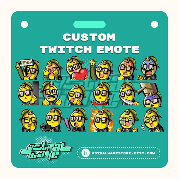 Custom Emotes for Streaming Cute Chibi Emotes Custom Emotes Twitch ...
