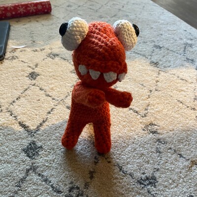 PDF Pattern Crochet Stuffed Dolls Toys Orange Roblox Rainbow Friends - Etsy