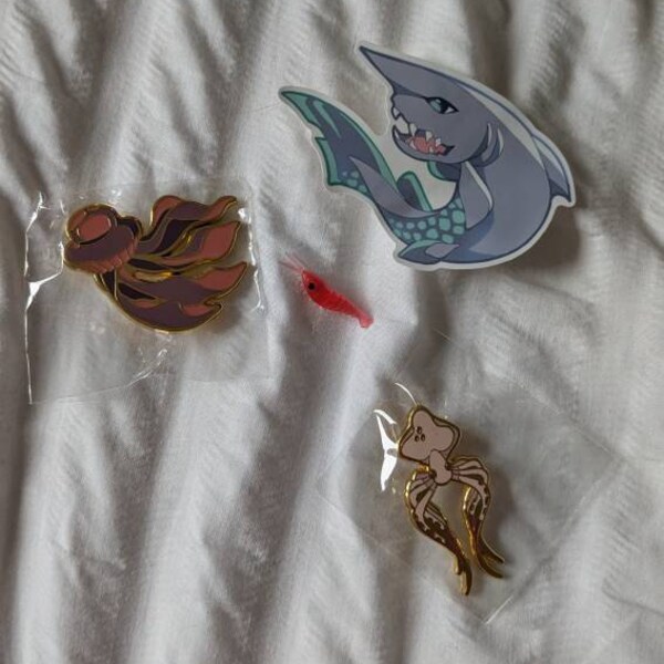 Deep Sea Creature Enamel Pins - 20 Designs! GLOWS IN DARK! - Etsy