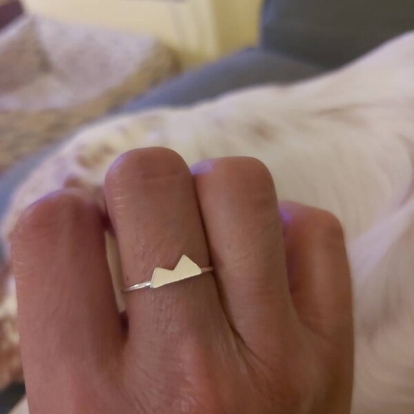 Personalized Silver Hammered Ring, 10 Mm Wide Sterling Silver Ring With ...