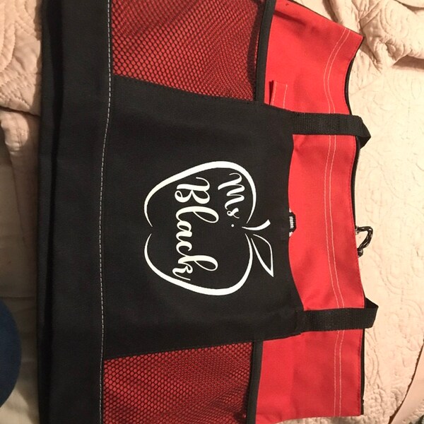 Cheerleading Coach Tote Bag, Personalized Coach Bag With Name ...