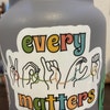 Every Voice Matters Glossy Sticker Sign Language Funny Speech Language ...