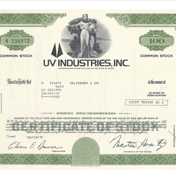 National Tea Co. Stock Certificate - 1950's - Etsy