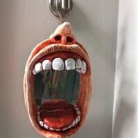 Gaping Gob Hanging Mirror. - Etsy