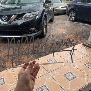 Custom Hashtag Metal Table Sign Personalized Wedding Sign Your Hashtag ...