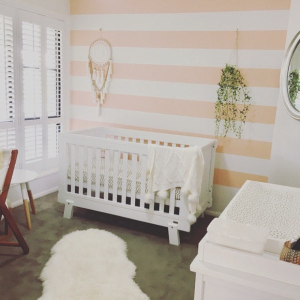 Solid Stripe Wall Decals - Multiple Colors & Sizes - Etsy