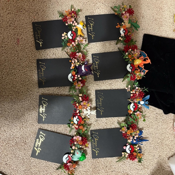 X1 Floral MADE TO ORDER Any Theme Figure Pocket Square Boutonnière ...