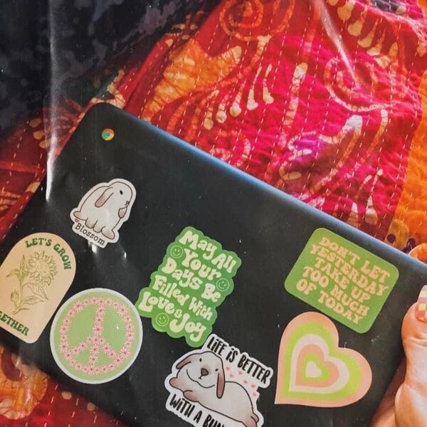 Green Sticker Pack Laptop Hydroflask Water Bottle Decals Danish Pastel ...