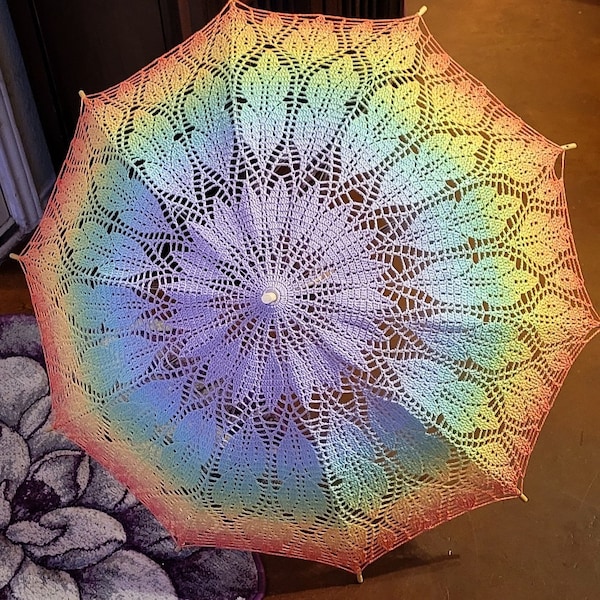 Cherry Blossom Crochet Parasol Pattern—crochet Parasol Pattern—crochet ...