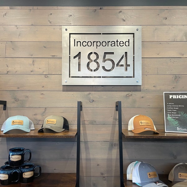 Custom Raw Metal Sign, Metal Wall Sign, Custom Business Logo, Custom ...