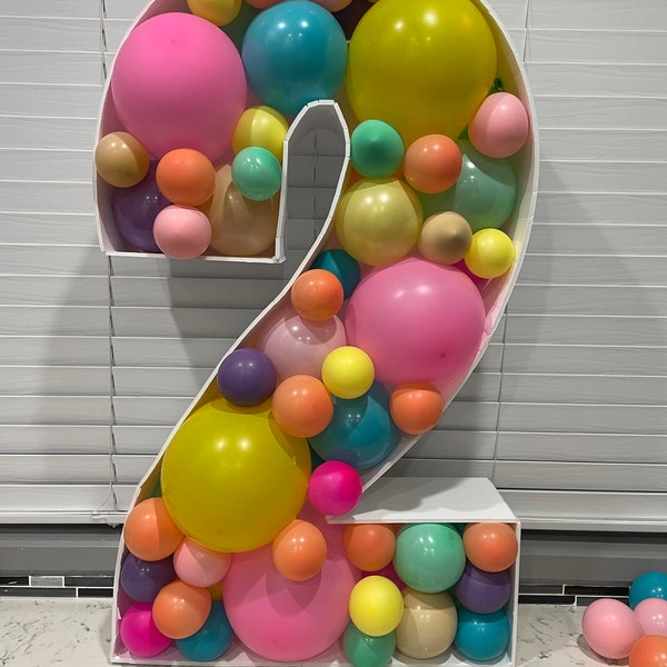 Balloon Mosaic | Balloon Number | Mosaic Letters | Mosaic Numbers ...