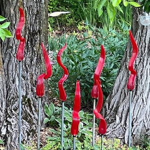 Hand Blown Glass Garden Leaf Art Handmade Teal Glass Leaf. - Etsy