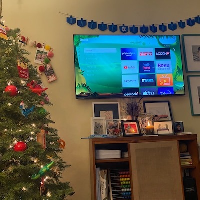 Whimsical Pickles With Mustaches Lighting the Menorah for Hanukkah ...