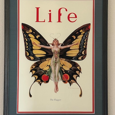 Life Magazine Cover Print the Flapper Life Magazine Cover 1922 Artwork ...