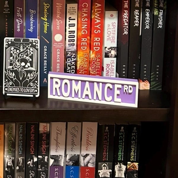 Book Library Sign 3D Printed Bookshelf Decor Gift - Etsy
