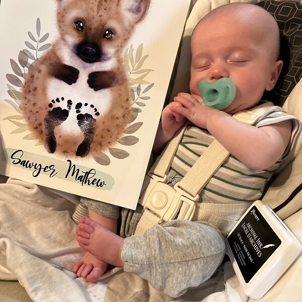 PDF FILE Babys First Footprint Lion Cub Print, Footprint Art ...