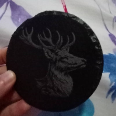 Slate Bear Coaster 4 Engrave Files, SVG, Instant Digital Download Files ...