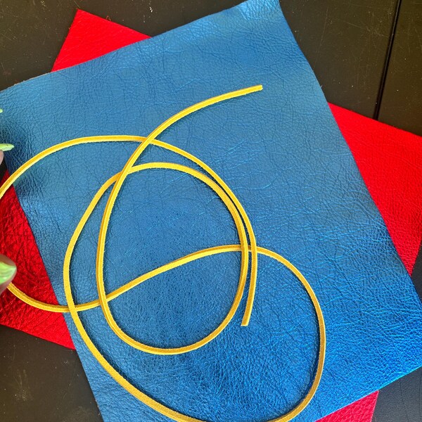 Genuine Leather Lacing 3mm X 3mm Square. Extra Strong 108" Long. One ...