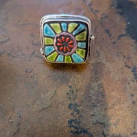 Handmade Tile Framed (one - Choose From 16 Patterns) Ceramic Wall ...