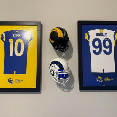 Full Size Helmet Holder, NFL, Mount, Hanger, Screw Mount, Football ...