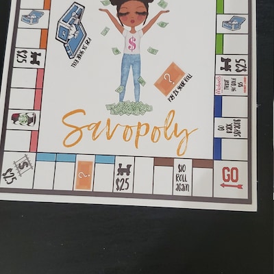 Savopoly Board Printable Budget Game - Etsy