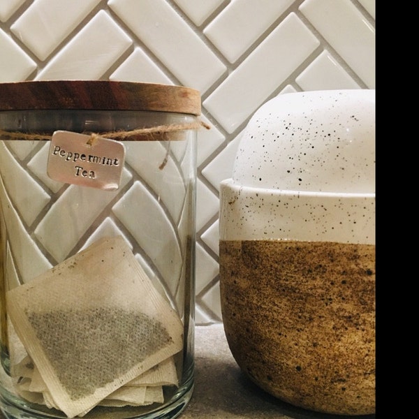 Set of Kilner / Mason Jar Labels/tags, Personalised, Handstamped ...