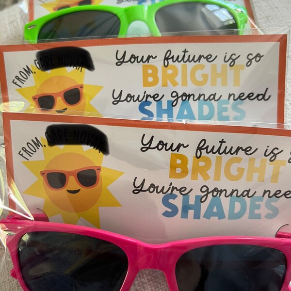 Kids Sunglass Favors, End of the Year Gift, Graduation Favors, Summer ...