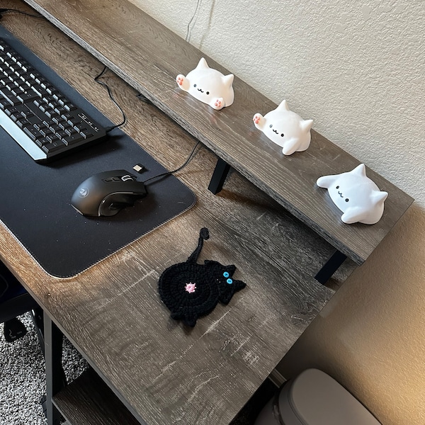 Kawaii Desk / Bongo Cat Meme - Adorable Desk Accessory - Keep Your Desk ...